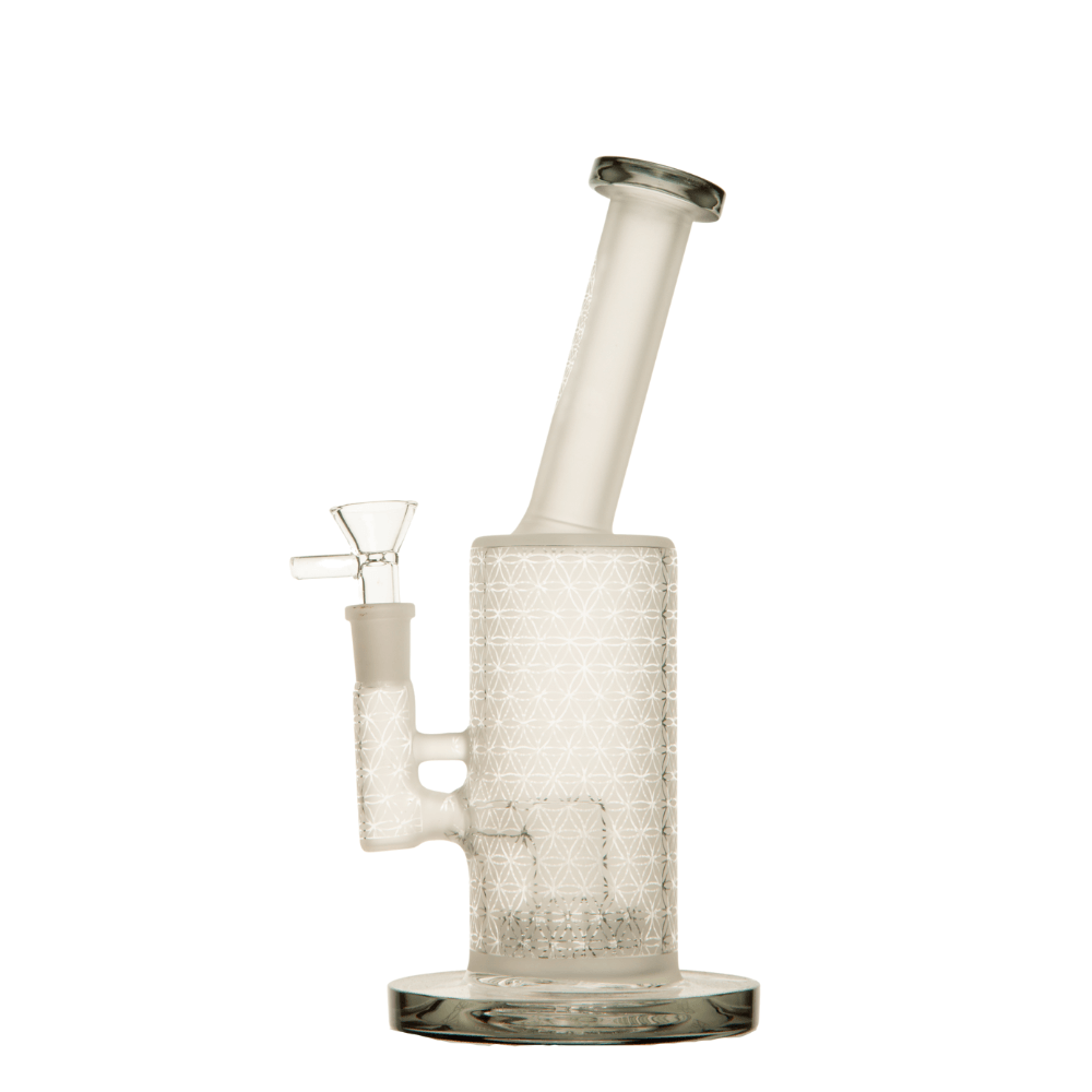 10” Frosted Pump Bong w/ Ring Percolator | Metro Vape