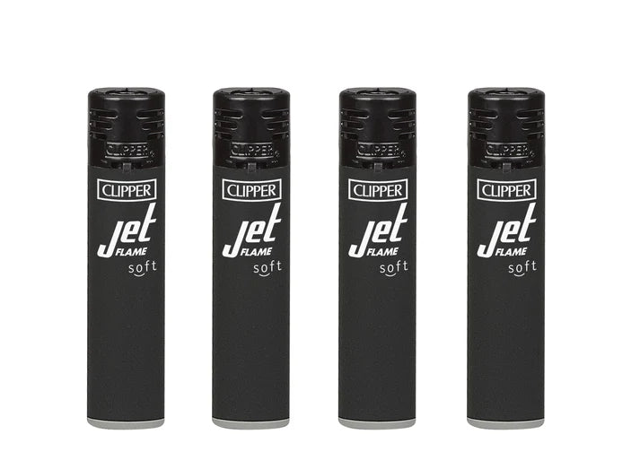 Clipper Classic Jet Flame - Soft Touch Black | Metro Vape