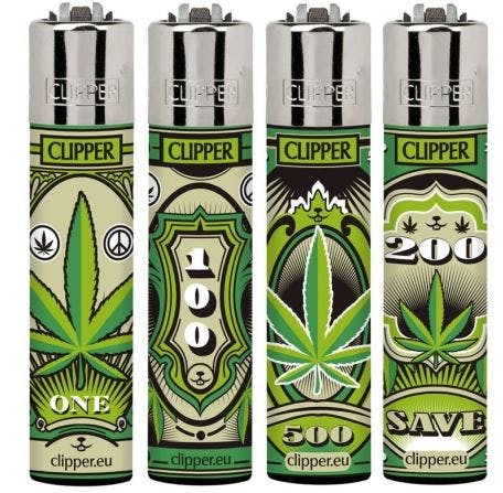 Clipper Dollar Leaves Series Lighters | Metro Vape