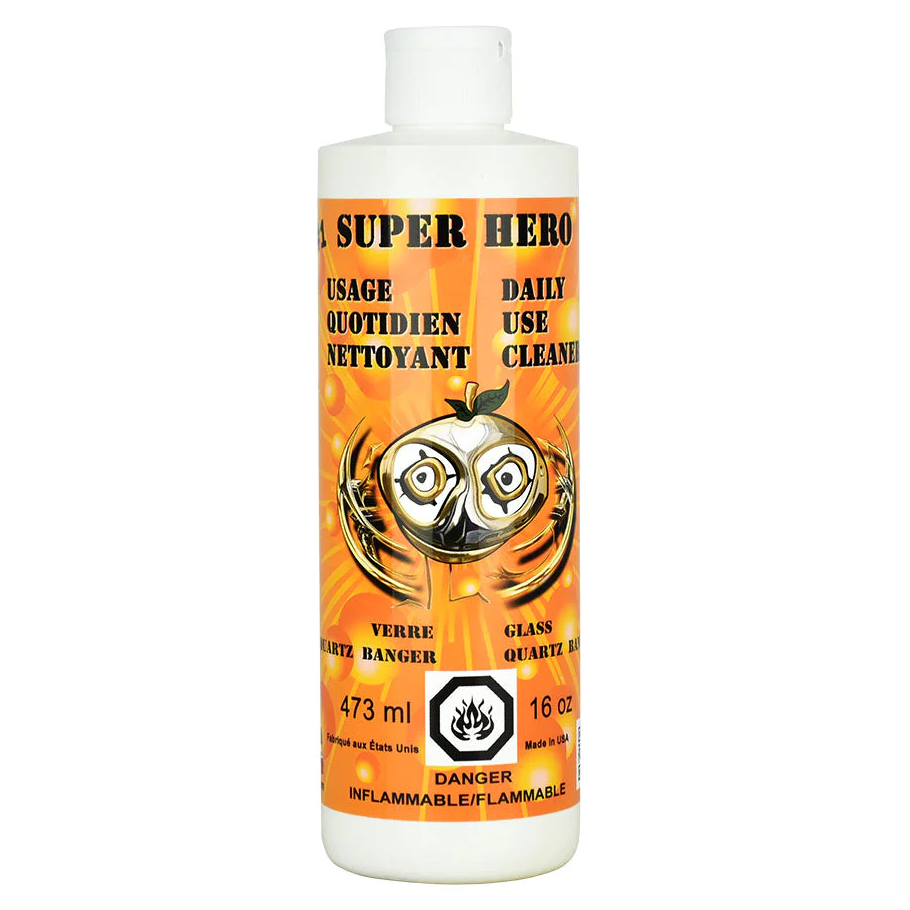 Orange Chronic Super Hero Cleaner Bottle, 16 oz | Metro Vape