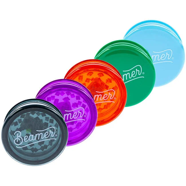 Beamer Acrylic Grinder, 63 mm x 52 mm, 3 parts, Crown Logo, Mixed ...